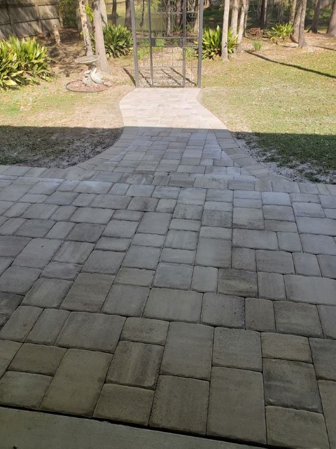 Pavillion with Patio Pavers Installed in Hammond, LA