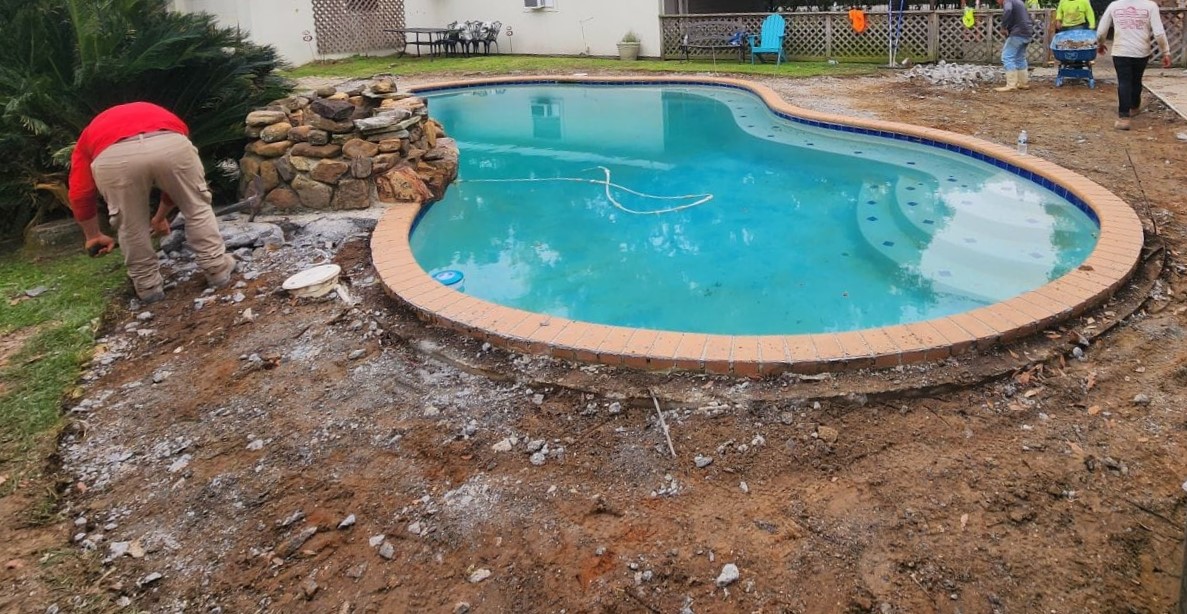 Concrete Pool Deck Replacement in the Westbank area